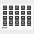 Pirate flag bookplate sticker/book label for boys | Zazzle