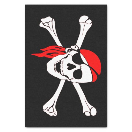 Pirate Flag Tissue Paper | Zazzle