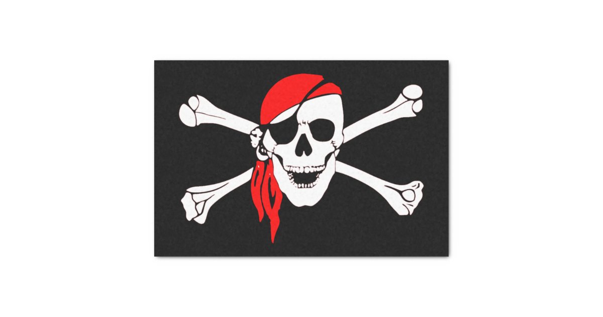 Pirate Flag Tissue Paper | Zazzle