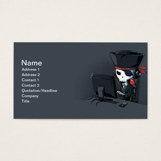 Pirate hacker business card | Zazzle.com