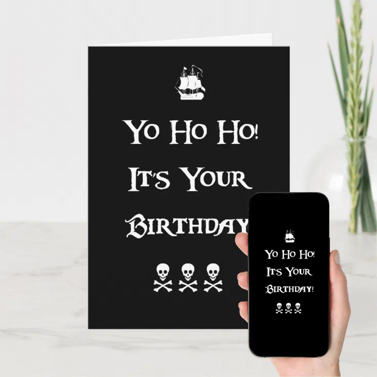 Pirate Humor Birthday Card | Zazzle