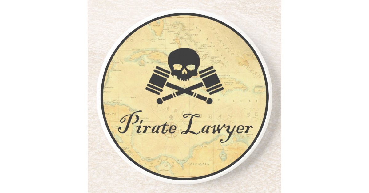 Pirate Lawyer Coaster | Zazzle