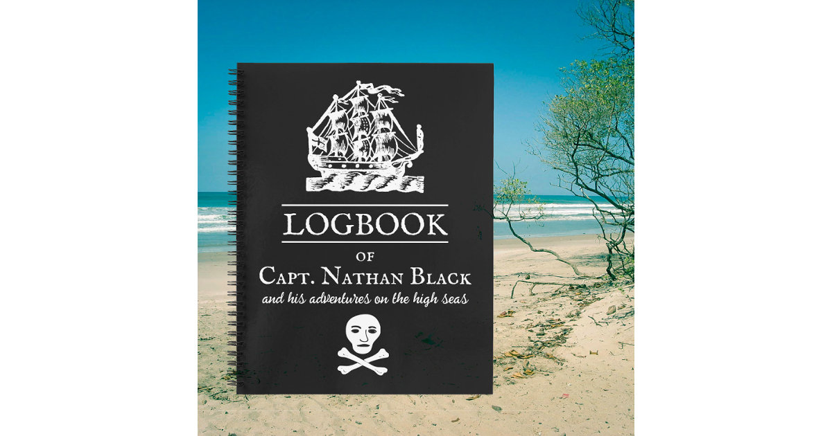 Pirate Logbook Notebook | Zazzle