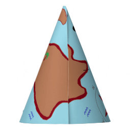 "Pirate Map" Party Hat | Zazzle