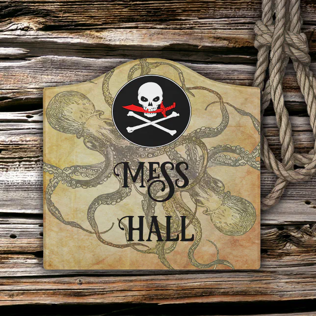 Pirate Mess Hall Door Sign | Zazzle
