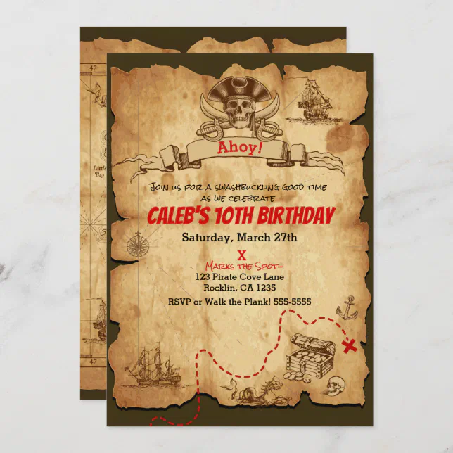 pirate invitations template