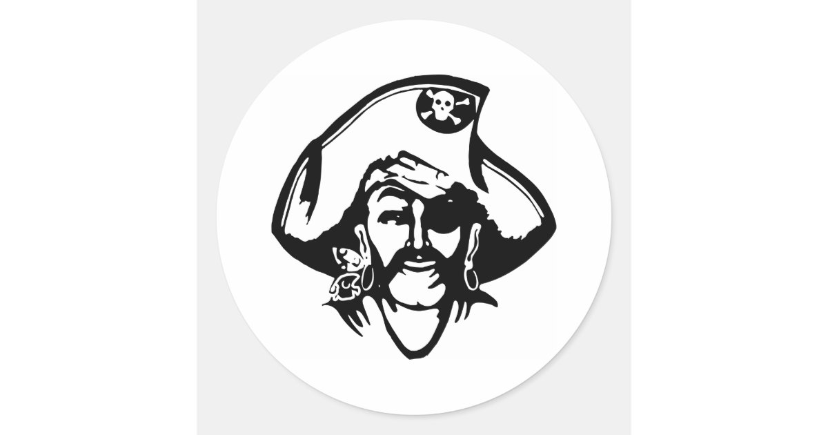 Pirate Pirates Classic Round Sticker | Zazzle