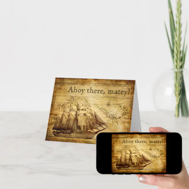 pirate ship card | Zazzle