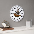 Pirate Ship Clock | Zazzle