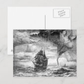 Pirate Ship in a Storm Postcard | Zazzle