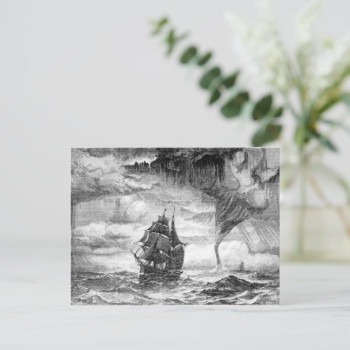 Pirate Ship in a Storm Postcard | Zazzle