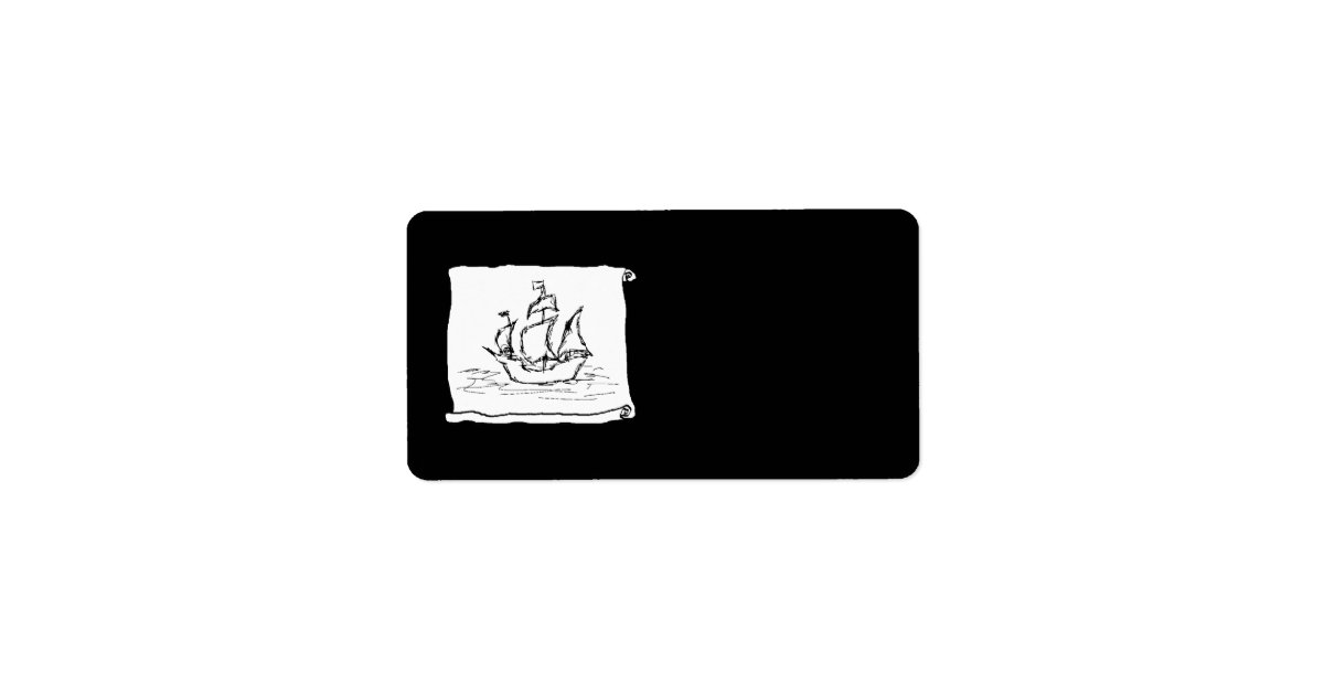 Pirate Ship. Label | Zazzle