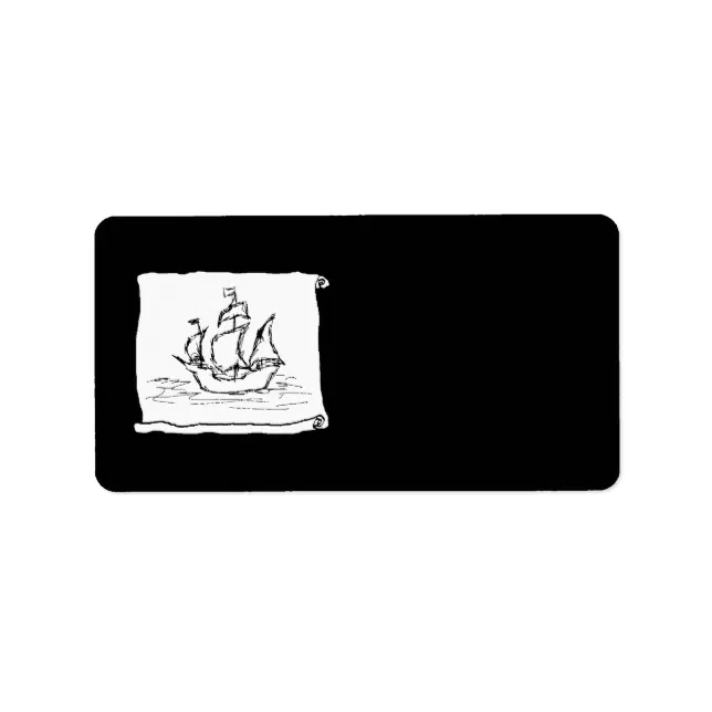 Pirate Ship. Label | Zazzle