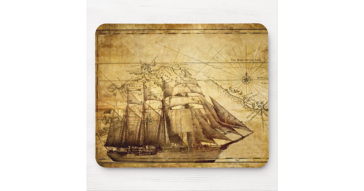 pirate ship mouse pad | Zazzle