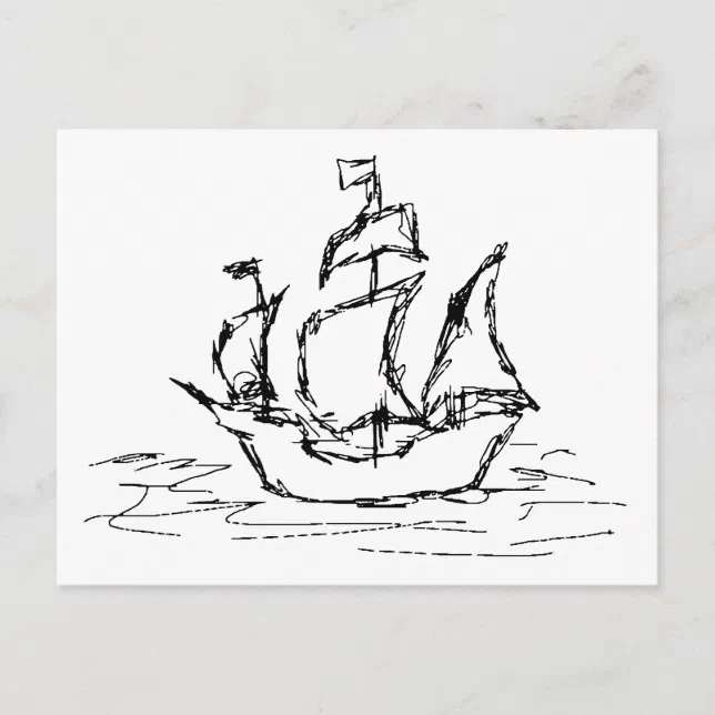 Pirate Ship. Postcard | Zazzle