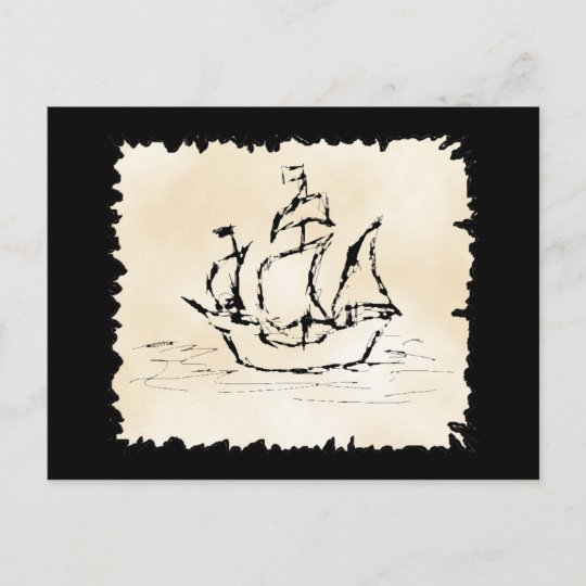 Pirate Ship. Postcard | Zazzle.com