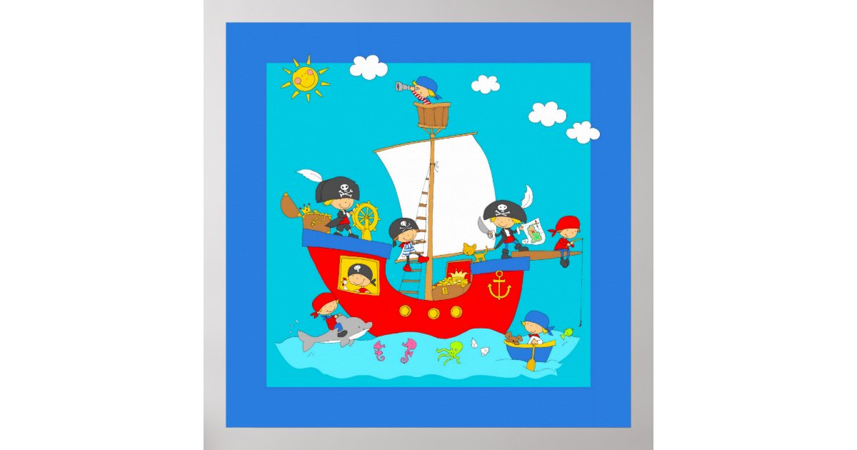 Pirate ship poster | Zazzle