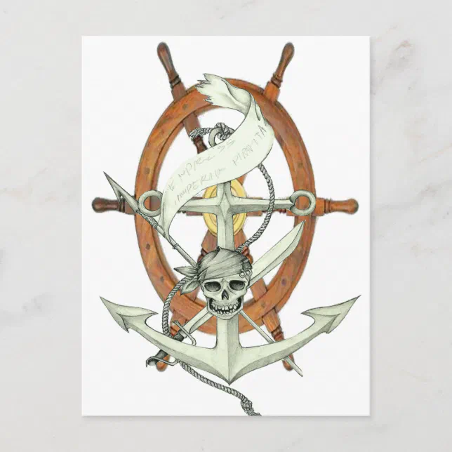 Pirate Sigil Postcard | Zazzle