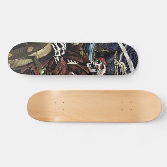 Pirate Skeleton Skateboard | Zazzle
