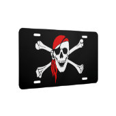 Pirate skull and crossbones license plate | Zazzle