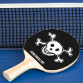 Pirate skull ping pong paddle for table tennis | Zazzle