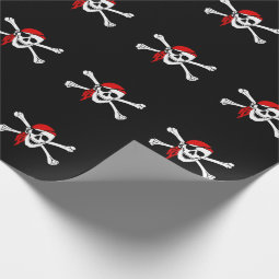 Pirate Skull Wrapping Paper | Zazzle