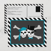 pirate theme party invitation postcard | Zazzle