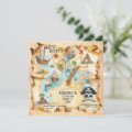 Pirate Themed Treasure Map Birthday Party Invitation | Zazzle