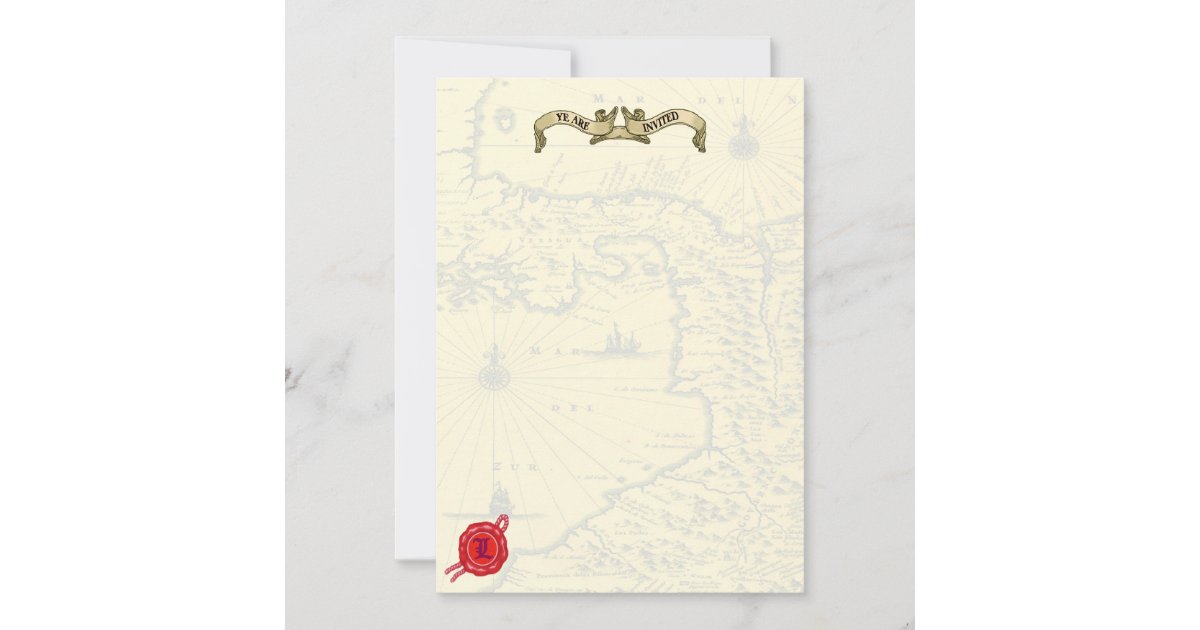Pirate Themed Wedding Invites | Zazzle