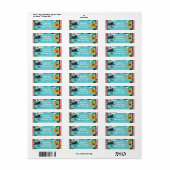Pirate Treasure Map Birthday Address Labels | Zazzle