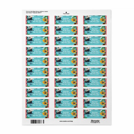 Pirate Treasure Map Birthday Address Labels | Zazzle