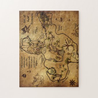 Pirate Treasure Map Jigsaw Puzzle | Zazzle