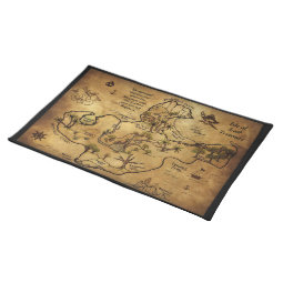 Pirate Treasure Map Placemat | Zazzle