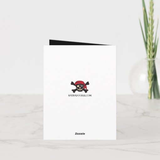 Pirate Treasure Map Thank You Note Card | Zazzle
