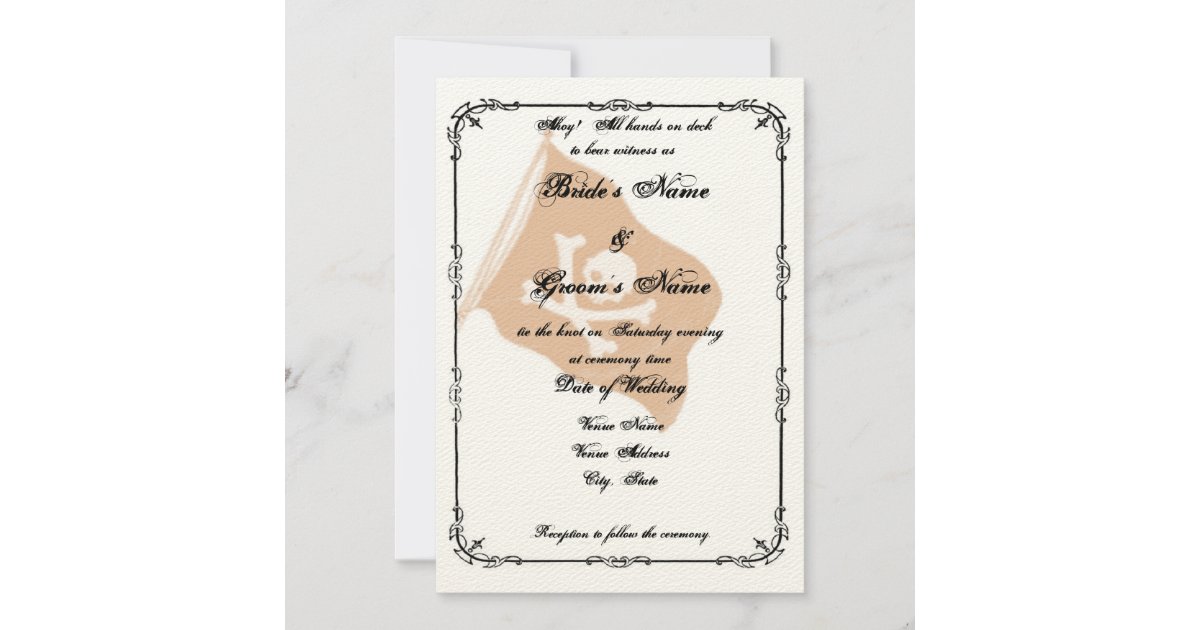 Pirate Wedding Invitation | Zazzle