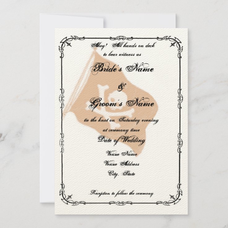Pirate Wedding Invitation | Zazzle Pirate Wedding Invitation | Zazzle