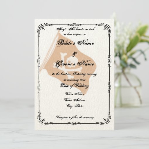 Pirate Wedding Invitation | Zazzle