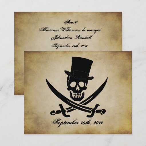 Pirate Wedding Invitation | Zazzle