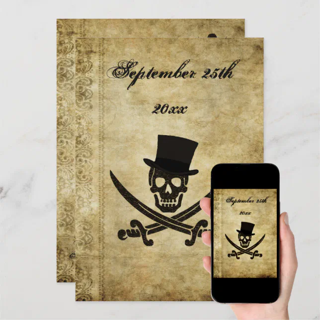 Pirate Wedding Invtation Invitation | Zazzle