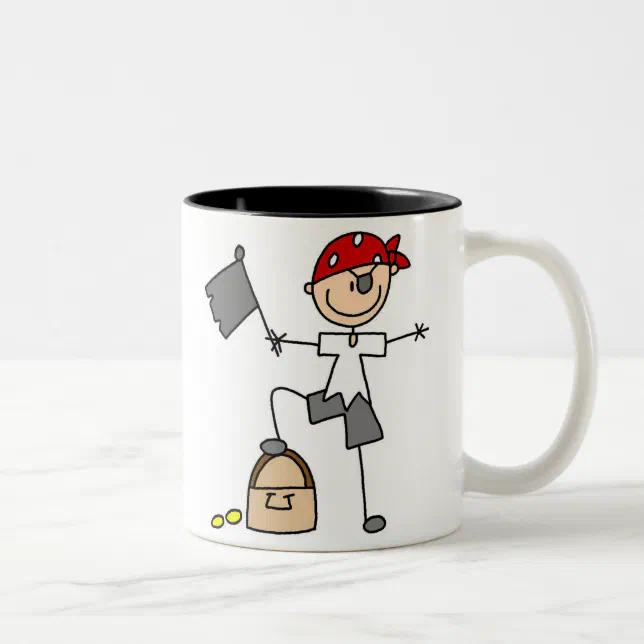 Pirate With Treasure Mug | Zazzle