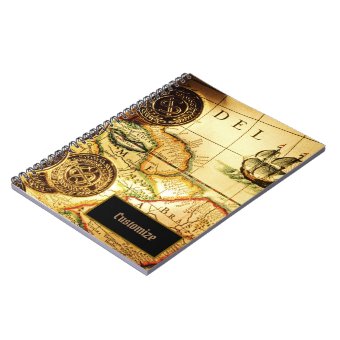 Pirates Gold Treasure Map Notebook | Zazzle