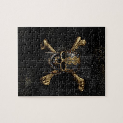 Pirates of the Caribbean Skull & Cross Bones Jigsaw Puzzle | Zazzle