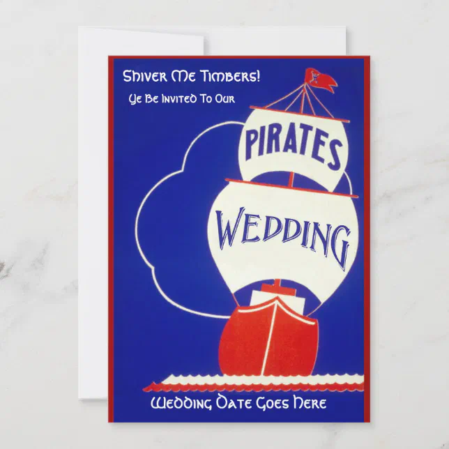 Pirates Wedding Invitation | Zazzle