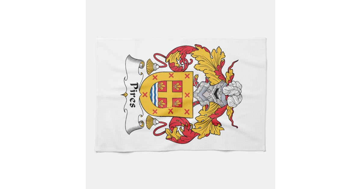 Pires Family Crest Towel | Zazzle