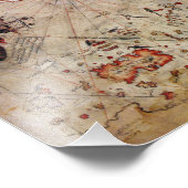 piri reis ancient map history mystery vintage Anta Photo Print | Zazzle