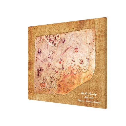 Piri Reis Map Canvas Print | Zazzle