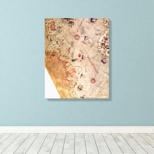 Piri Reis World Map Canvas Print | Zazzle