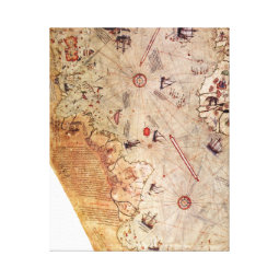Piri Reis World Map Canvas Print | Zazzle