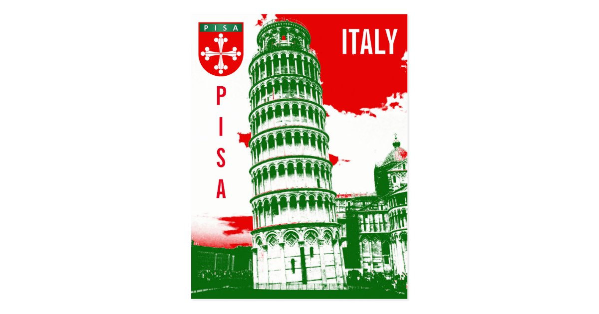 Pisa, Italy - The Leaning Tower Postcard | Zazzle.com