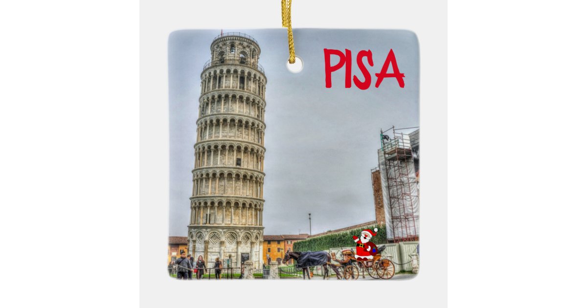 Pisa Tuscany Christmas Ornament | Zazzle
